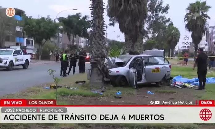 Accidente en Los Olivos deja cuatro fallecidos en avenida Universitaria