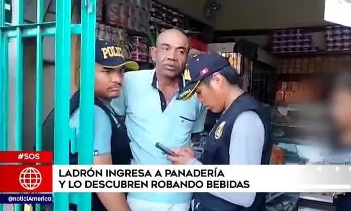 El Agustino: Ladrón es descubierto robando dinero y bebidas en una ...