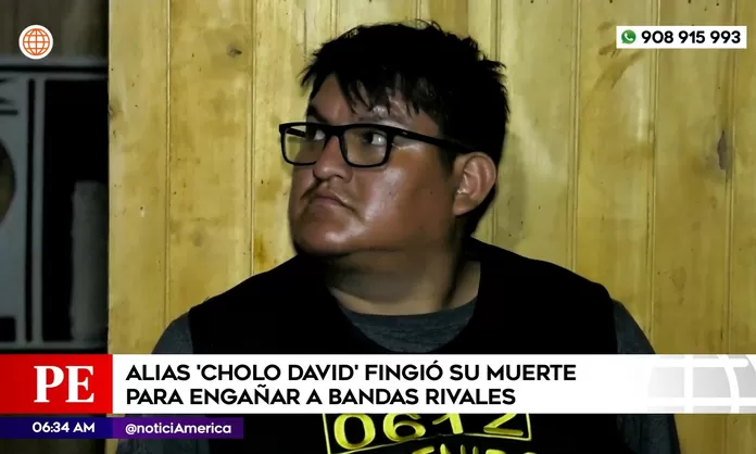 Cholo David fingió su muerte para engañar a bandas rivales