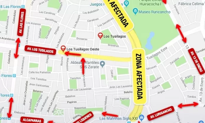 Aniego en SJL: el Mininter dispuso un plan de desvío vehicular