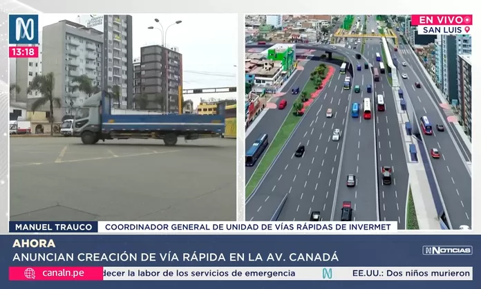 Anuncian creación de vía rápida en Av. Canadá