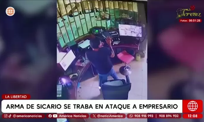 Arma se traba y empresario se salva de sicario en Pacasmayo