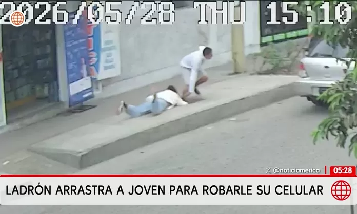 Robo violento de celular en San Martín de Porres