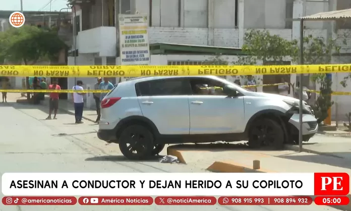 VES: Asesinan a conductor y dejan herido a copiloto