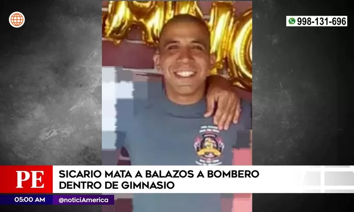 Ate: Sicario mató a balazos a bombero dentro de gimnasio