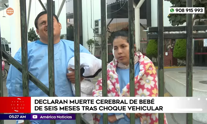 Comas: Bebé con muerte cerebral tras choque vehicular