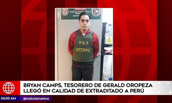 Caso Oropeza: Brian Camps llegó a Perú tras ser extraditado de Holanda