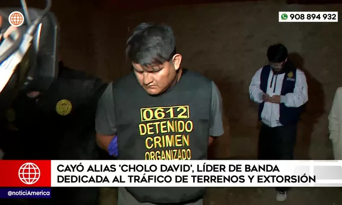 Cayó ‘Cholo David’, cabecilla de ‘Los Temibles de Ancón'