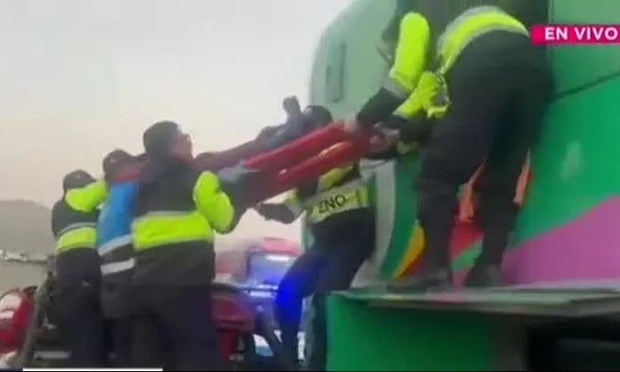 Choque de buses en Casma deja 28 heridos en carretera
