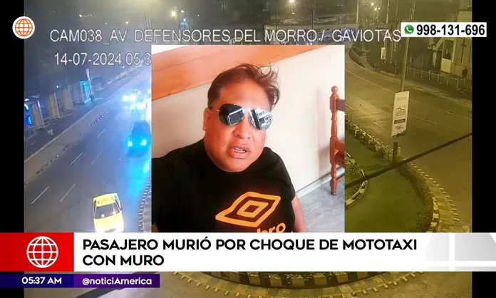 Chorrillos: Pasajero murió tras choque de mototaxi con muro