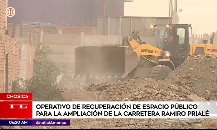 Ramiro Prialé: Recuperan espacios para ampliación de vía