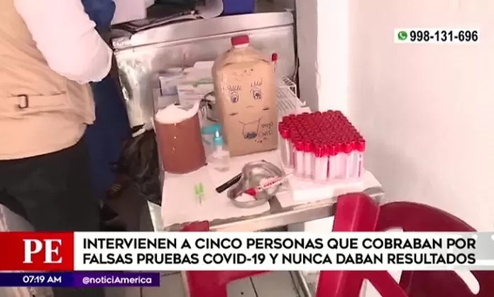 Coronavirus: Intervienen a personas que cobraban por pruebas falsas de ...