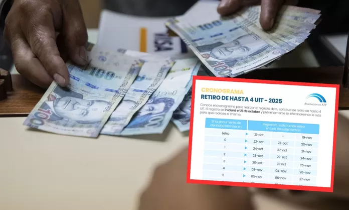 Nuevo retiro de AFP 2025: el cronograma oficial según DNI