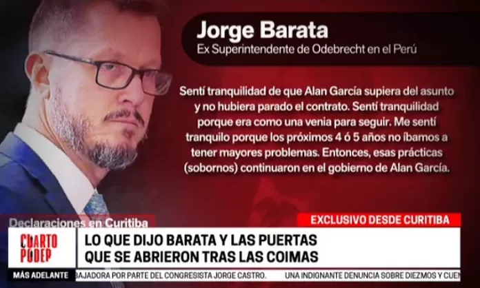 Estas Son Las Declaraciones De Barata Sobre Alejandro Toledo Y Alan García