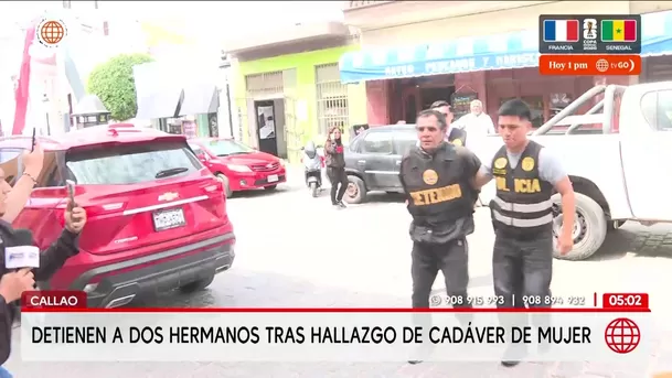 Detienen a hermanos tras hallar cadáver en Callao
