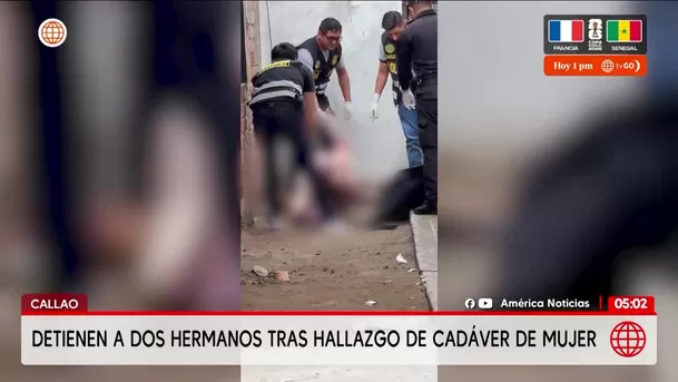 Detienen a hermanos tras hallar cadáver en Callao
