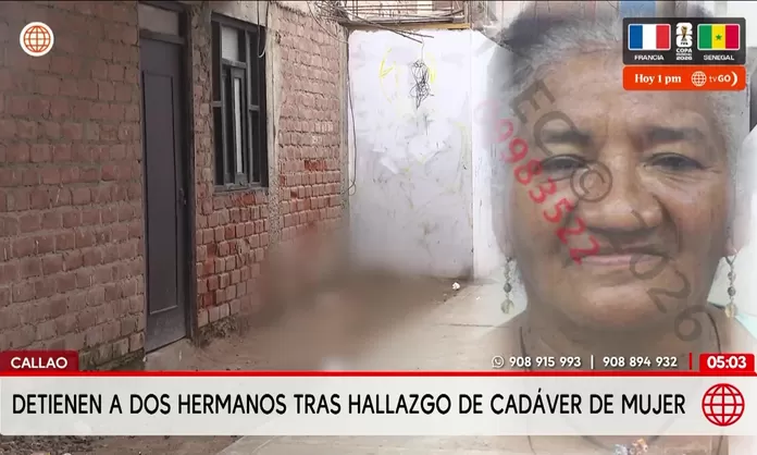 Detienen a hermanos tras hallar cadáver en Callao