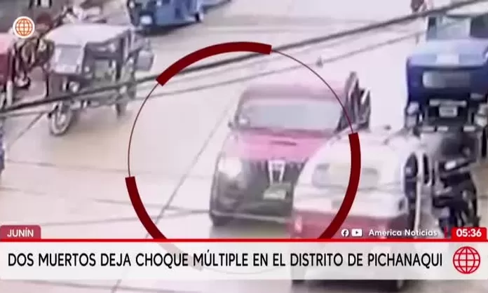 Choque múltiple deja dos muertos en Junín