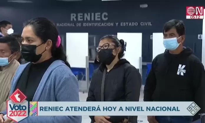 Elecciones 2022: Reniec atenderá hoy a nivel nacional