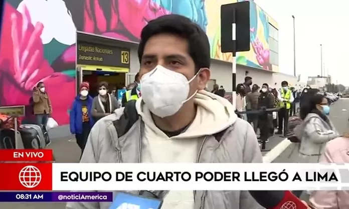 Equipo de Cuarto Poder llegó a Lima desde Cajamarca