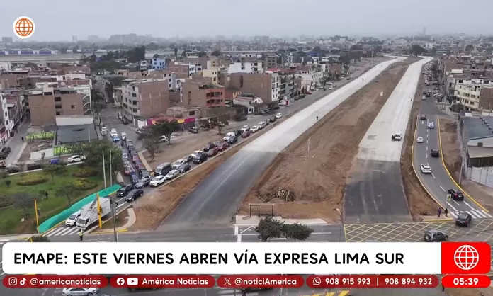 Habilitan Vía Expresa Lima Sur este viernes, según Emape