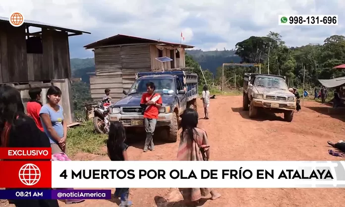 Familias asháninkas luchan contra el frío y la extrema pobr