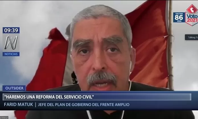 Farid Matuk: "Reformaremos el servicio civil"