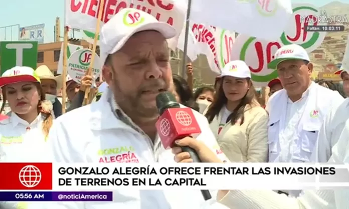 Gonzalo Alegría anuncia que frenará las invasiones de terrenos en Lima
