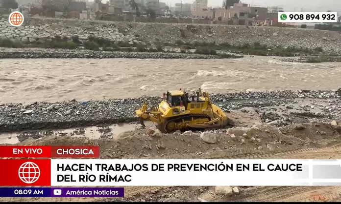 Río Rímac: Hacen trabajos de prevención en cauce