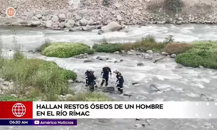 Río Rímac: Hallan restos óseos de un hombre