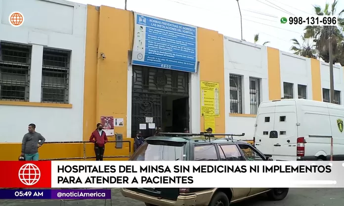Minsa: Hospitales sin medicinas ni implementos