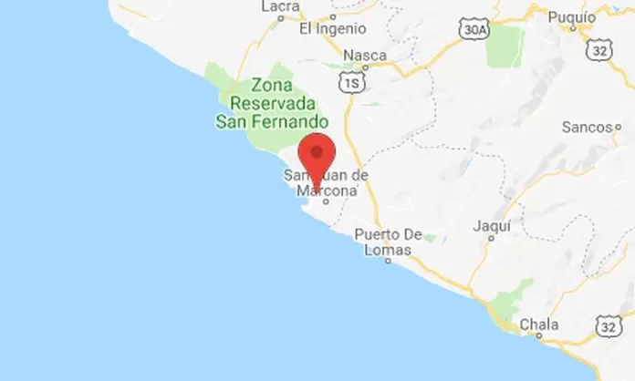 Ica: sismo de magnitud 5.0 se sintió Marcona