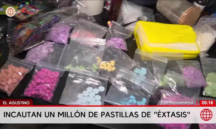 Incautan un millón de pastillas de éxtasis El Agustino