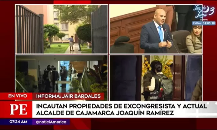 Incautan propiedades de ex congresista y actual alcalde de Cajamarca, Joaquín Ramírez