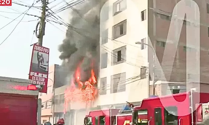 Incendio en el Rímac afecta inmueble frente a grifo