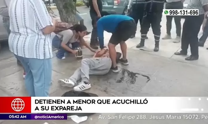 Jesús María: Menor de edad apuñaló a su expareja en plena calle