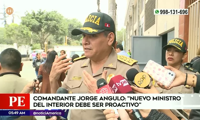 Jorge Angulo: "Nuevo ministro del Interior debe ser proactivo"