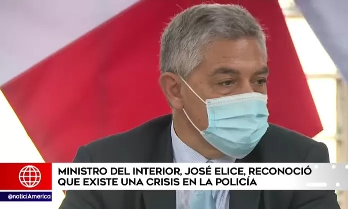 Ministro José Elice reconoció que existe una crisis en la Policía Nacional