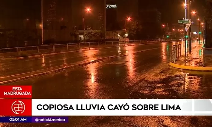Lluvia en Lima: Distritos registraron prolongadas precipitaciones durante la madrugada