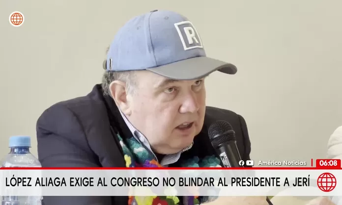 Rafael López Aliaga exige al Congreso no blindar al presidente José Jerí