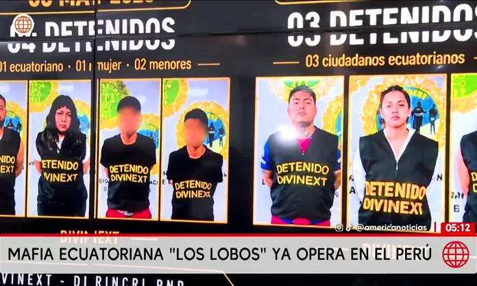 Mafia Los Lobos ya opera en el Perú