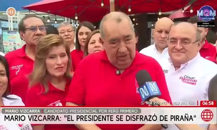 Mario Vizcarra califica de "piraña" al presidente José Jerí