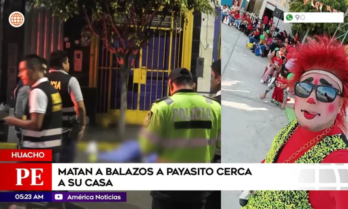 Huacho: Matan a balazos a payaso cerca de su casa