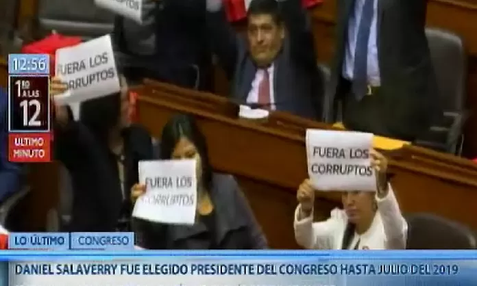 Mesa Directiva: Nuevo Perú rechazó elección de Salaverry con cartel ...