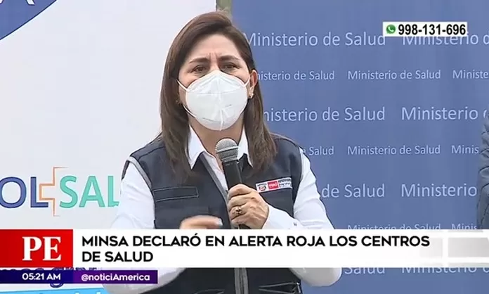 Minsa declaró en alerta roja los centros de salud