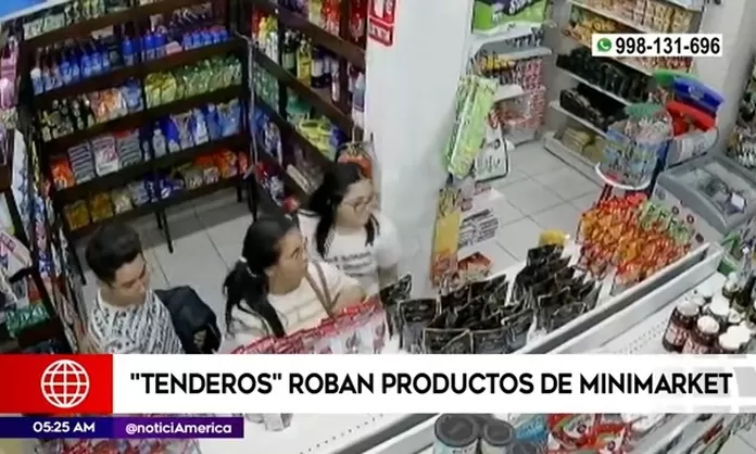 La Molina: Cámaras captaron a tenderos robando en minimarket