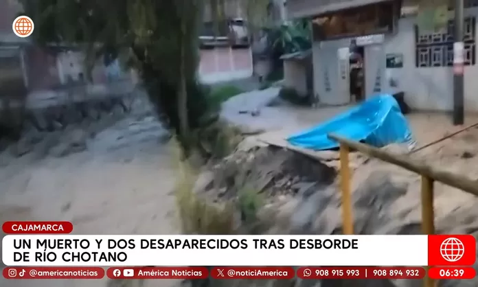 Cajamarca: Un muerto tras desborde de río Chotano