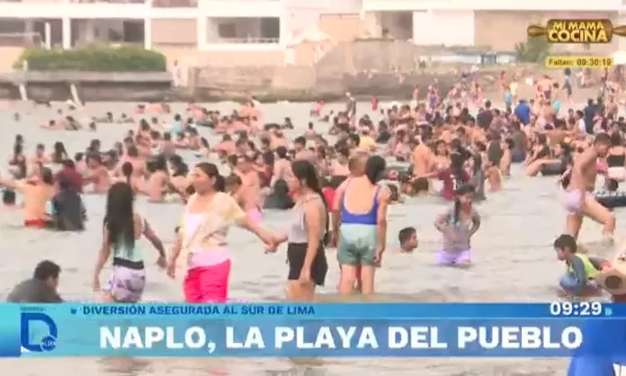 Naplo, la playa del pueblo