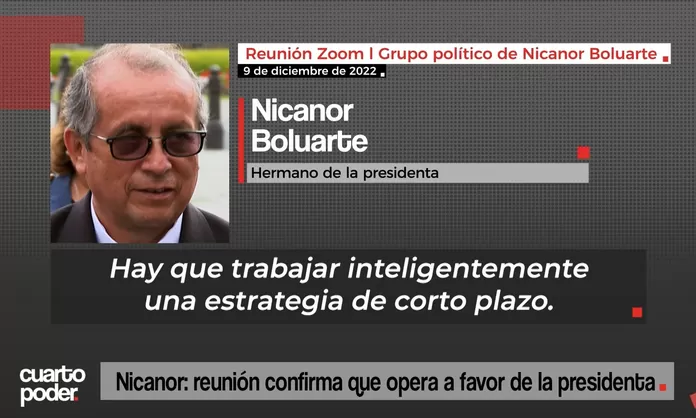 Nicanor Boluarte: Audios confirman que opera a favor de la