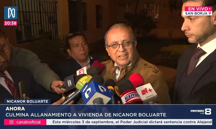Nicanor Boluarte: "No conozco a Juan José Santiváñez"